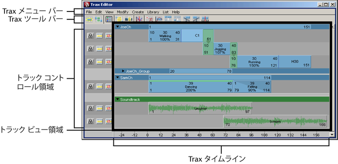 Trax エディタ（Trax Editor）の概要