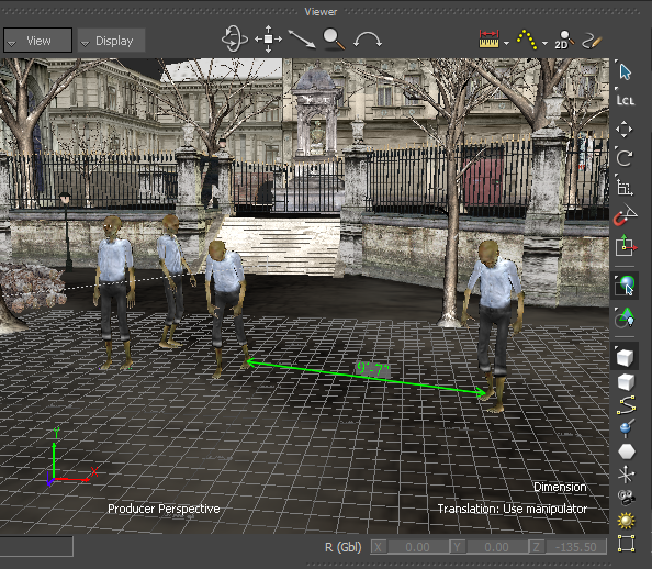 Saving The Measured Distance Between Two Objects In The Scene