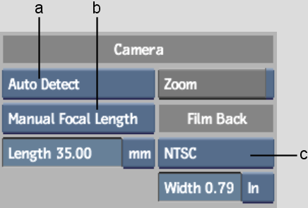 Setting Camera Properties for Automatic 3D Camera Tracking