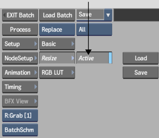 Resizing from an Output Node