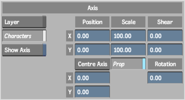 Modifying Layer and Character Properties