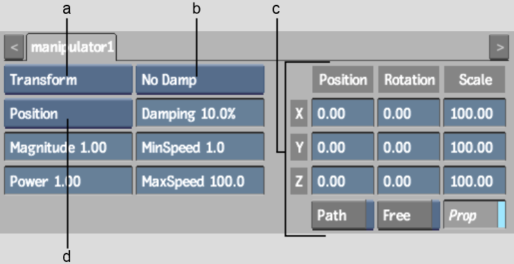 Setting Manipulator Properties
